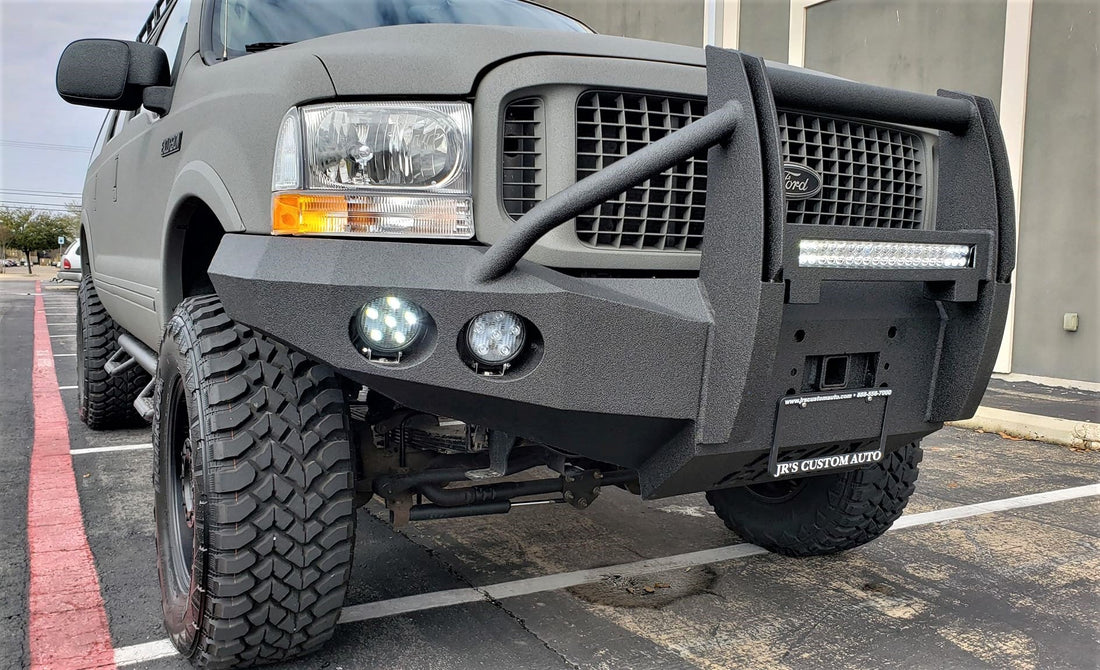 2000-2005 Ford Excursion Rear Bumper Parking Sensor Cutouts - Iron Bull ...