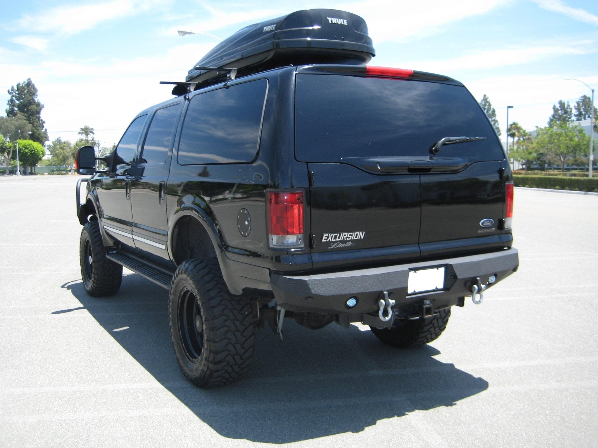 2000-2005 Ford Excursion Rear Bumper Parking Sensor Cutouts - Iron Bull ...